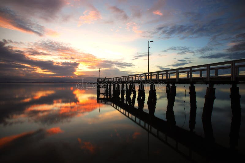 Endless Jetty stock image. Image of wharf, brisbane, australia - 942683