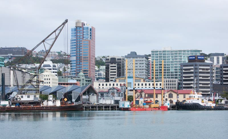 Wellington Waterfront foto de archivo editorial. Imagen de wellington ...