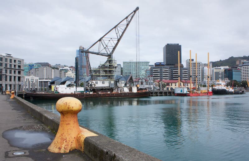 Wellington Waterfront foto de archivo editorial. Imagen de zelandia ...