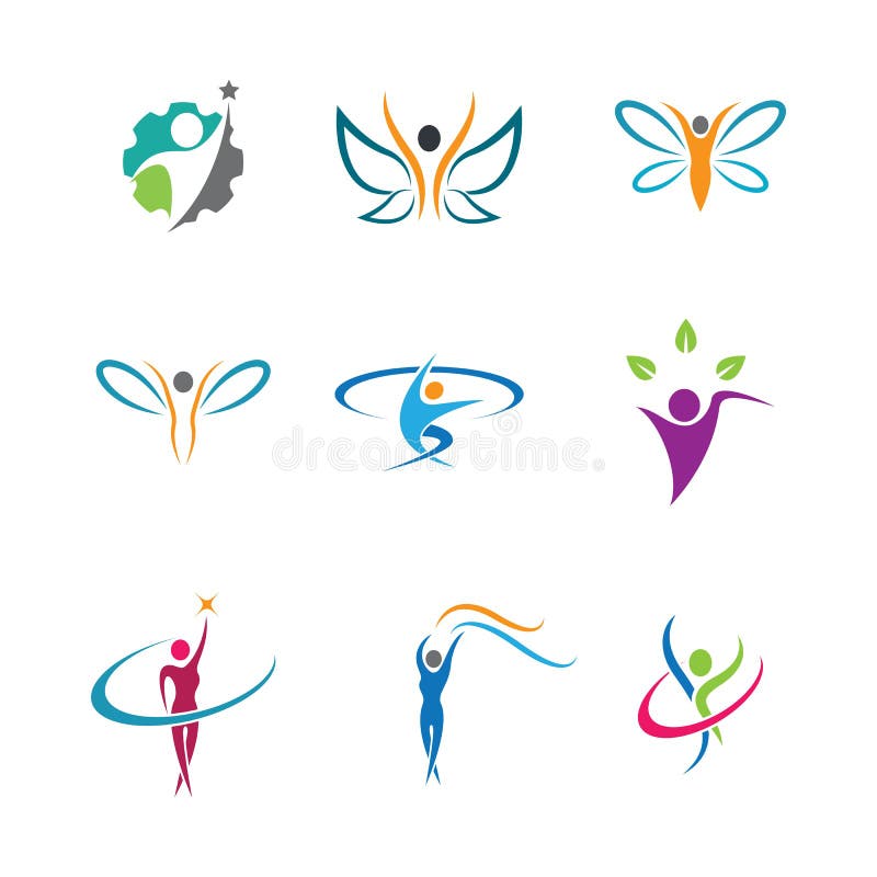 Wellnes symbol vector icon stock vector. Illustration of body - 175119992