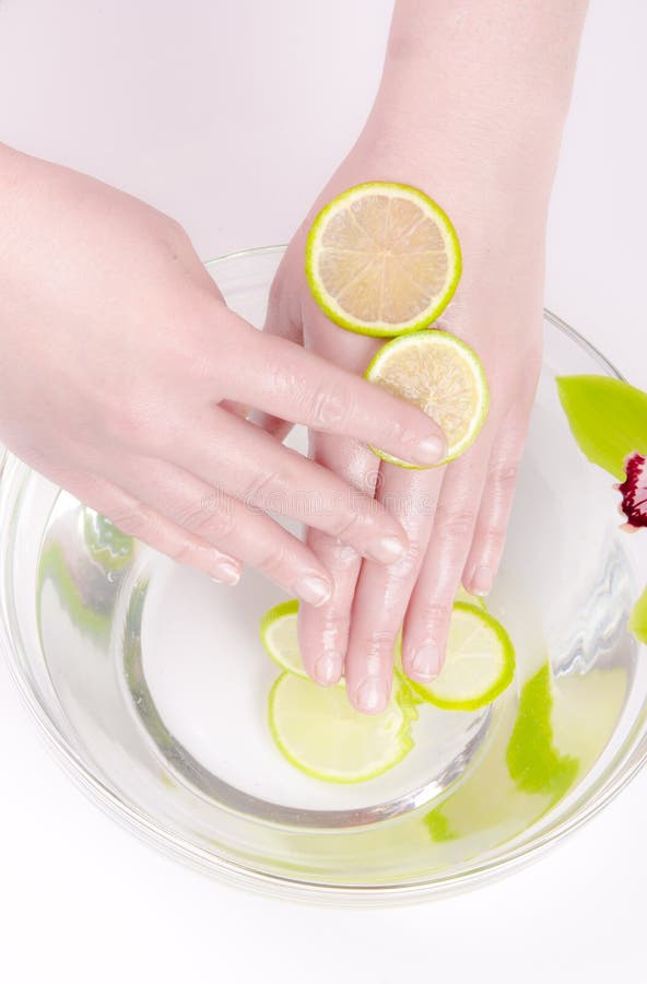 Wellness for hands stock photo. Image of hand, flower - 24005738