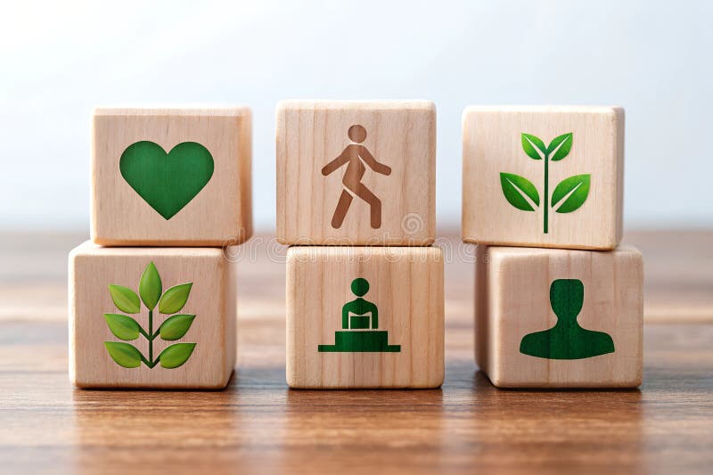 Wooden Blocks with FAQ Letters Arranged Neatly Stock Illustration ...