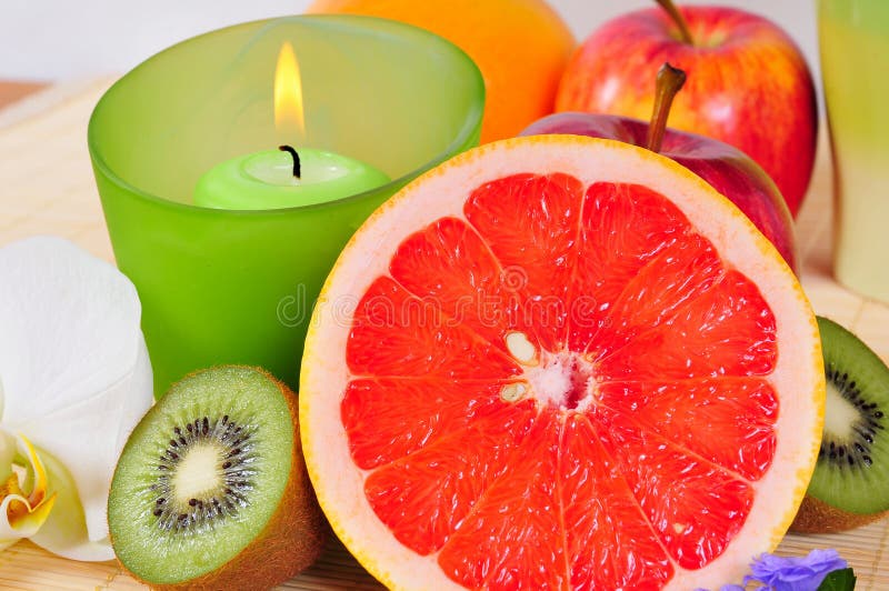 Wellness Kiwi grapefruit stock photo. Image of fruits - 18589704