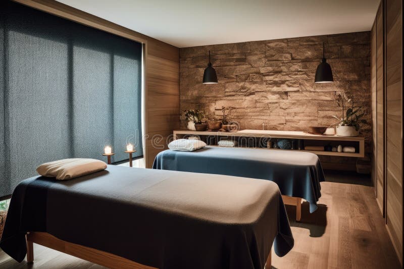 Wellness Retreat with Modern and Sleek Decor, Featuring Natural ...