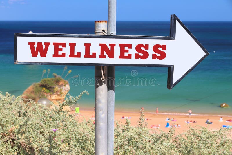 Wellness sign stock image. Image of signboard, destiny - 122921997