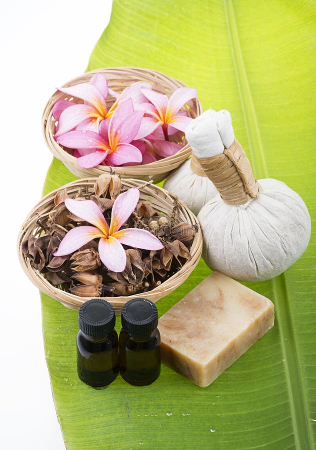Wellness and Spa Isolated on White Background Stock Photo - Image of ...