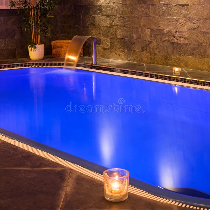 Wellness and Spa Swimming Pool Stock Photo - Image of aqua, bath: 43332432