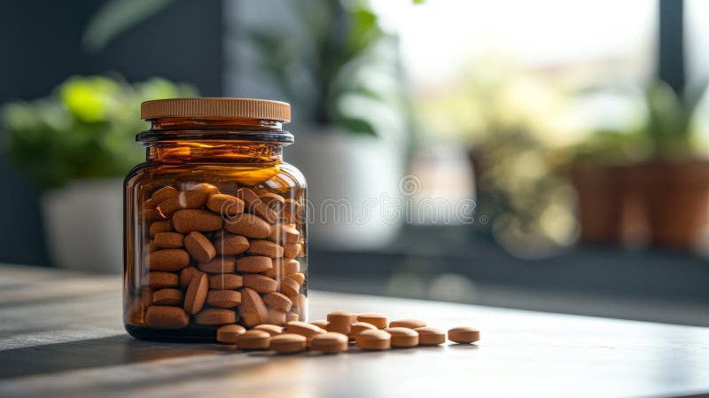 Wellness Supplements, a Sleek and Modern Image Featuring a Bottle of ...