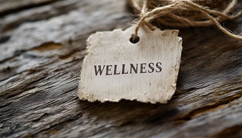Wellness Word Written on a Looking Card Stock Image - Image of written ...