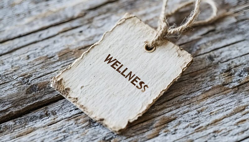 Wellness Word Written on a Looking Card Stock Photo - Image of ...