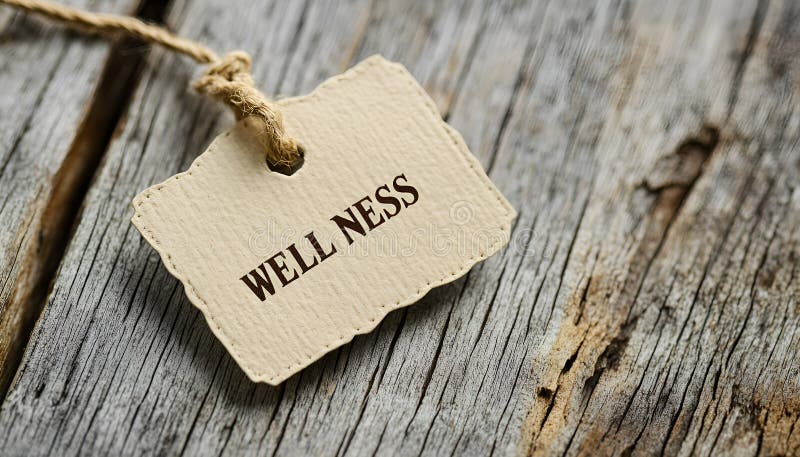 Wellness Word Written on a Looking Card Stock Photo - Image of concept ...