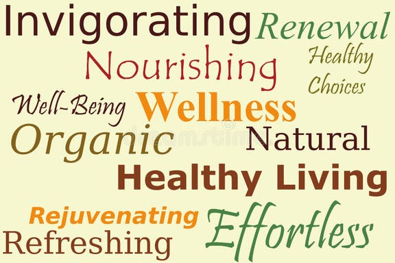 Wellness Words Collage Stock Illustrations – 67 Wellness Words Collage ...