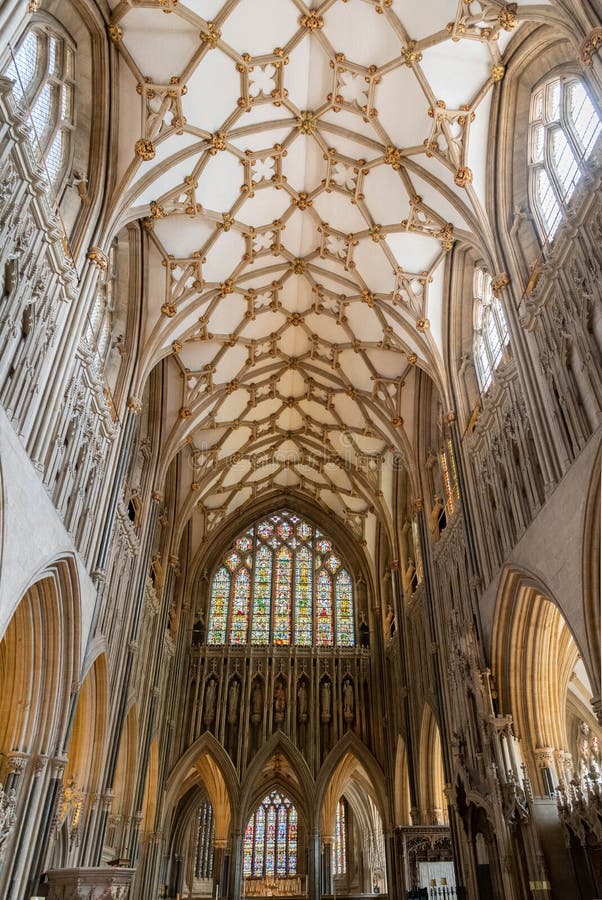 Wells cathedral Quire stock image. Image of church, stained - 123238599