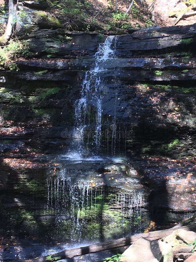 Wellsboro waterfall stock photo. Image of wellsboro - 151882272