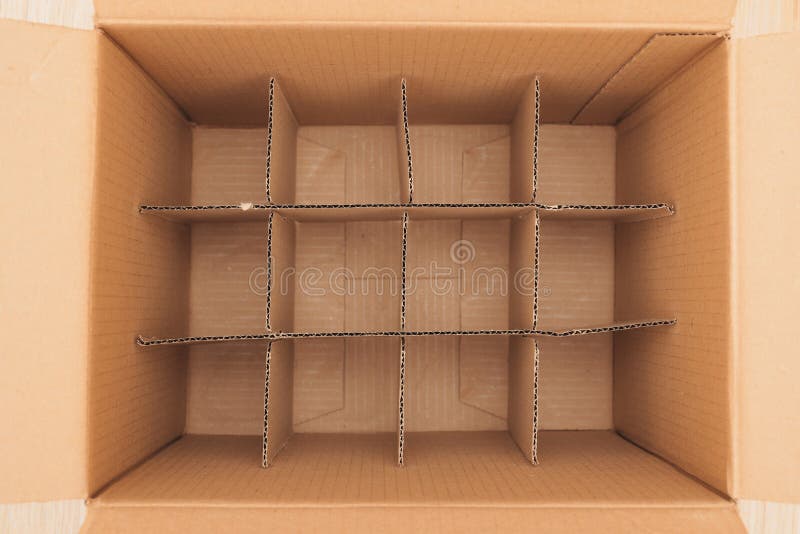 Wellstructured Cardboard Box Equipped with Dividers Designed for ...