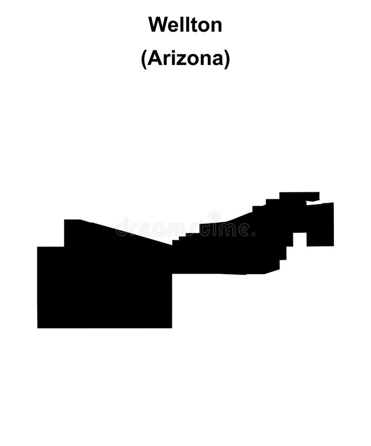 Wellton Outline Map Stock Illustrations – 1 Wellton Outline Map Stock ...