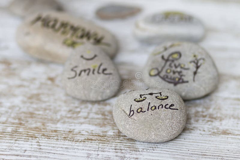 Welness concepts on stones stock photo. Image of life - 132234156
