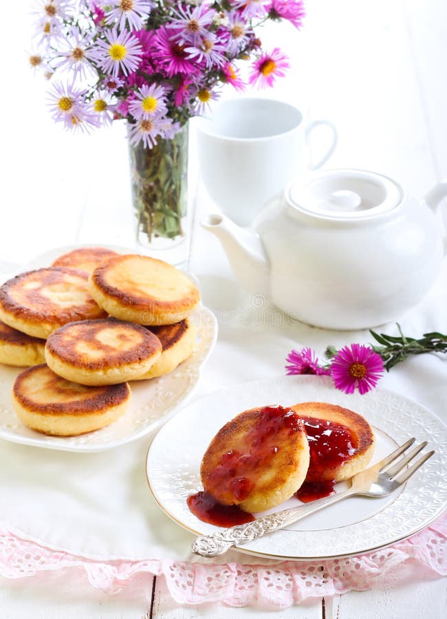 Welsh Cakes with Strawberry Jam Stock Photo - Image of treat, welsh ...