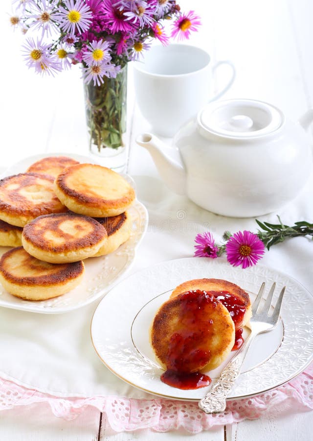 Welsh Cakes with Strawberry Jam Stock Image - Image of breakfast ...