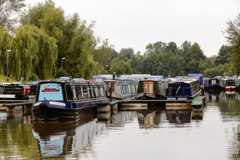 Welsh Canal boats editorial image. Image of summern - 175178415