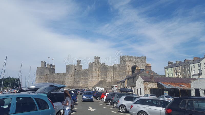 Welsh castle editorial stock image. Image of wales, medieval - 77132399