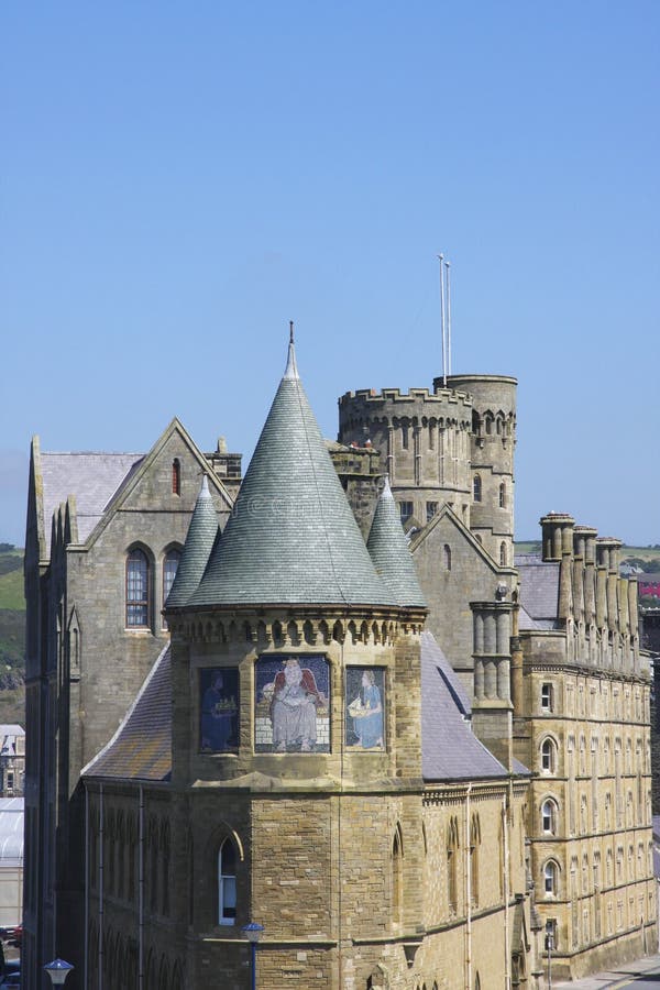 Welsh College University Building Wales Stock Image - Image of study ...