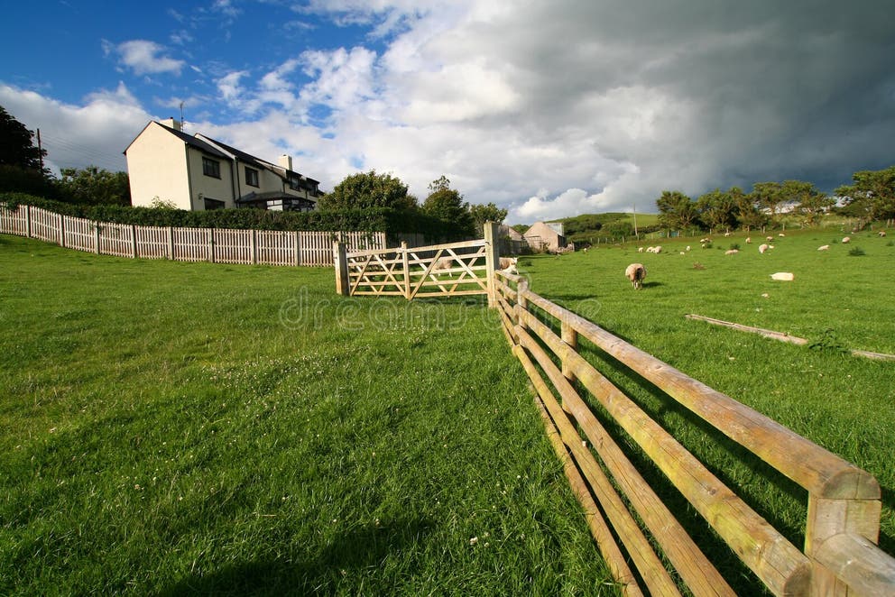 Welsh countryside stock photo. Image of perspective, moody - 3618780