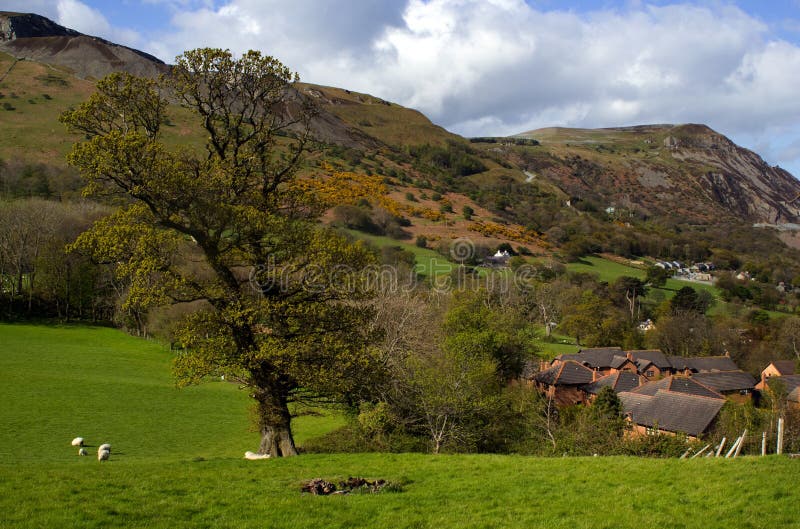 Welsh Countryside stock photo. Image of landscape, mountain - 54811410