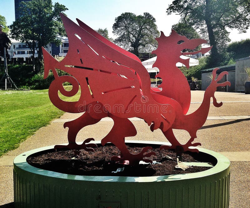 Welsh Dragon stock photo. Image of welsh, wales, dragon - 66665816
