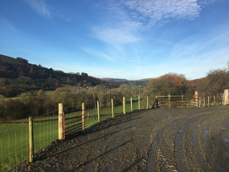 Welsh farm stock photo. Image of country, welsh, blue - 186361208