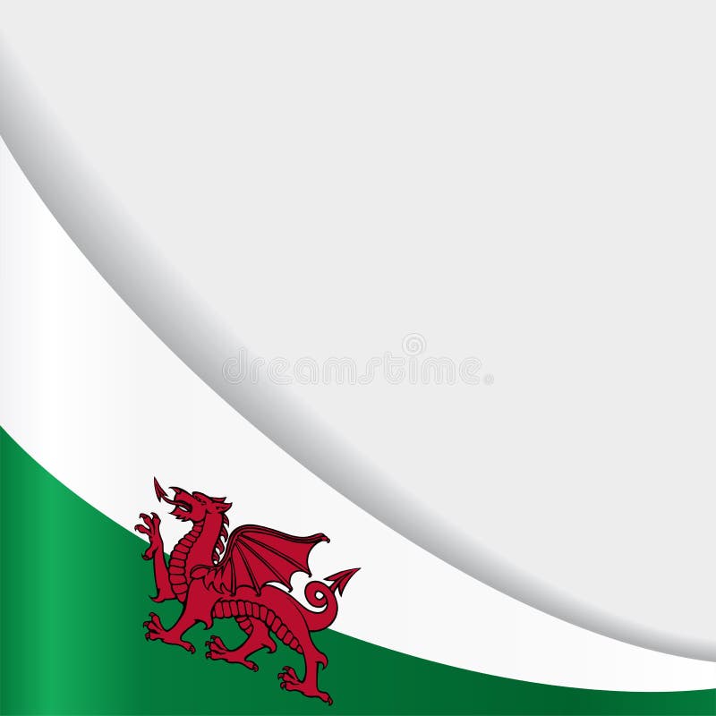 Welsh Flag Background. Vector Illustration. Stock Vector - Illustration ...