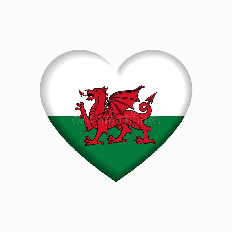 Welsh Flag Heart-shaped Map Pointer Layout. Vector Illustration. Stock ... Welsh Flag Heart-shaped Map Pointer Layout. Vector Illustration. Stock ...