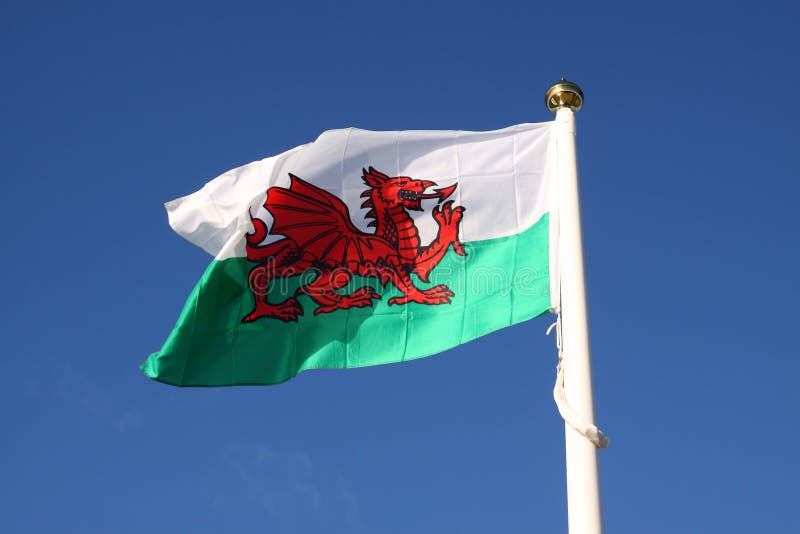 Flag of Wales - United Kingdom Stock Image - Image of dragon, kingdom ...