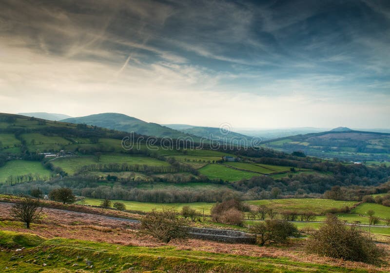 Welsh Mountain View stock photo. Image of wales, topography - 19327784