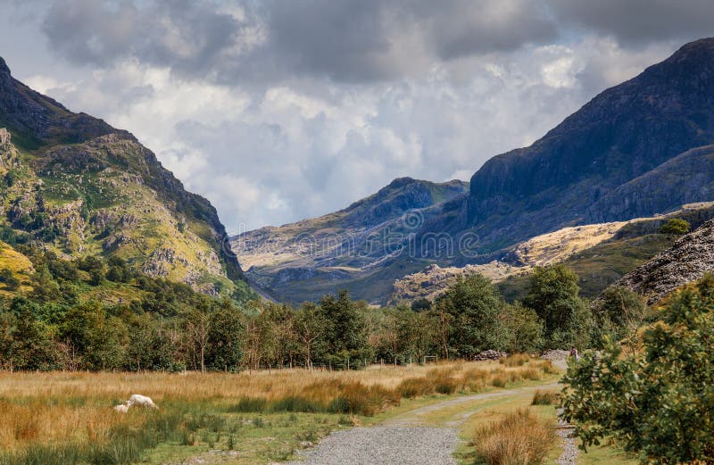 Welsh mountains stock image. Image of llanberis, autumn - 44307085
