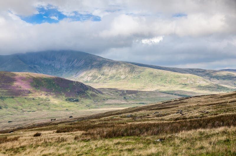 Welsh mountains stock image. Image of rugged, snowdonia - 44550403