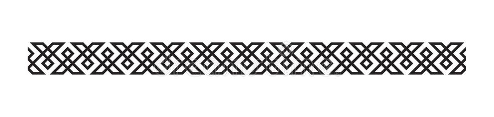 Welsh Pattern Border Design. Vector Illustration Decorative Design ...