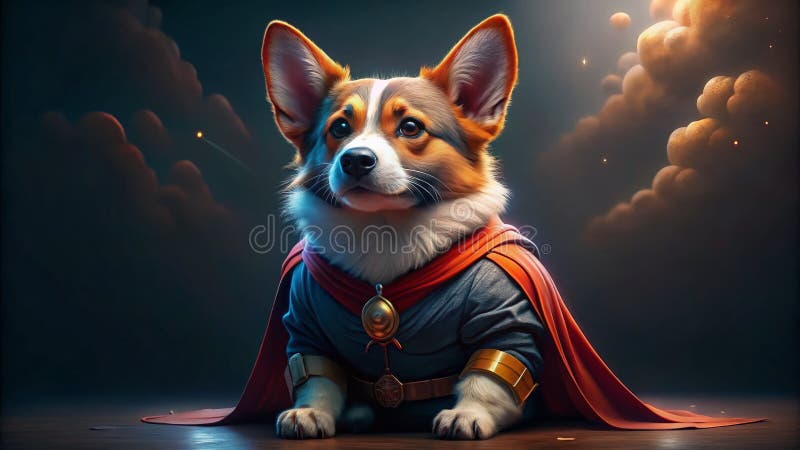 A Welsh Pembroke Corgi Embraces Its Inner Superhero in a Dramatic ...