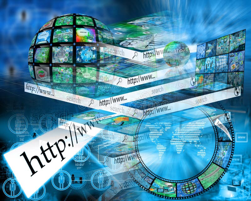 Welt des Internets stock abbildung. Illustration von zelle - 73400085