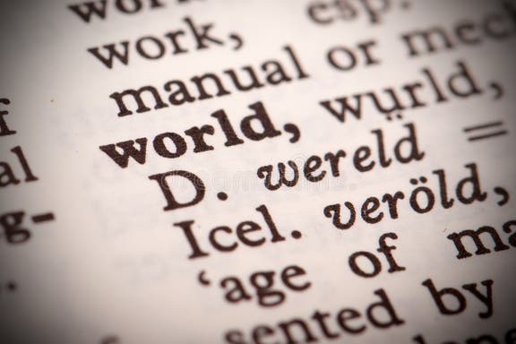 Weltdefinition stockbild. Bild von definition, inländisch - 39551999