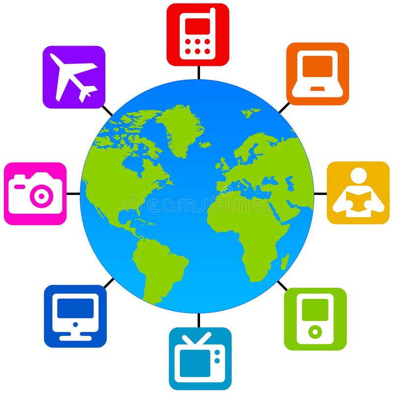 Welthandel stock abbildung. Illustration von computer - 23158360