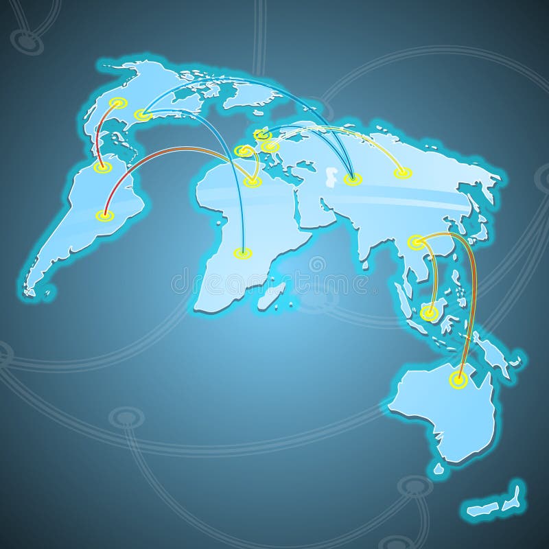 Welthandels-Hintergrund vektor abbildung. Illustration von markt - 10861048