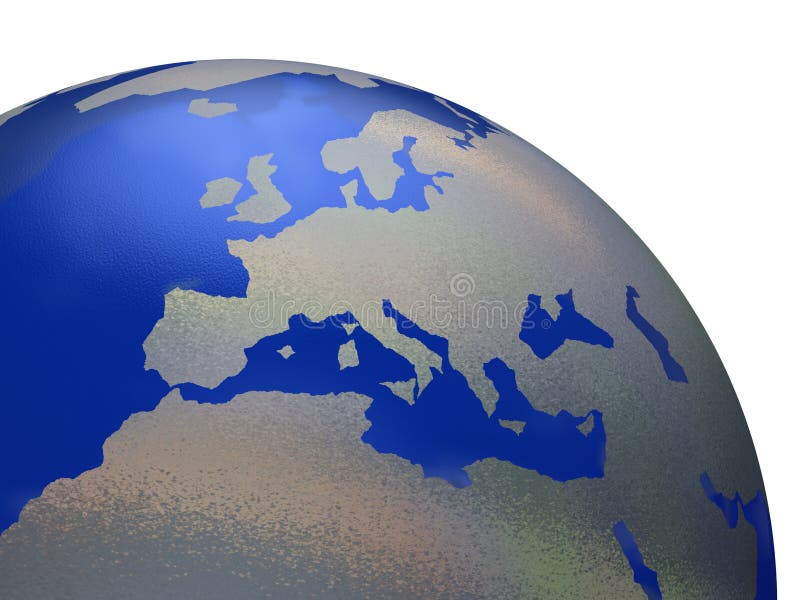 Weltkugel Mit Energiewellen Stock Abbildung - Illustration von ...