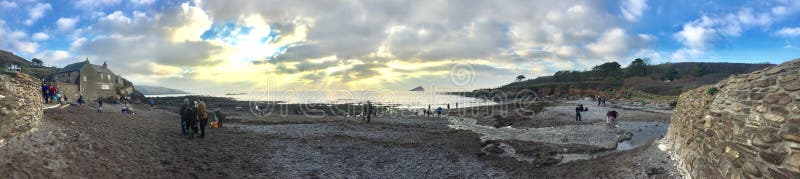 Wembury Beach Storm Ciara, Devon Uk Stock Photo - Image of storms ...