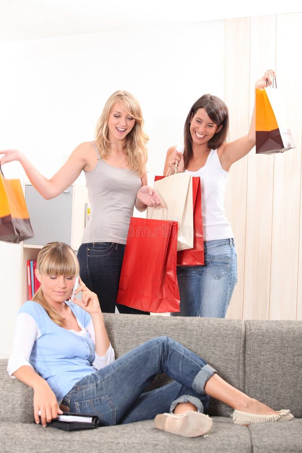 We went shopping! stock image. Image of girl, friends - 27804855
