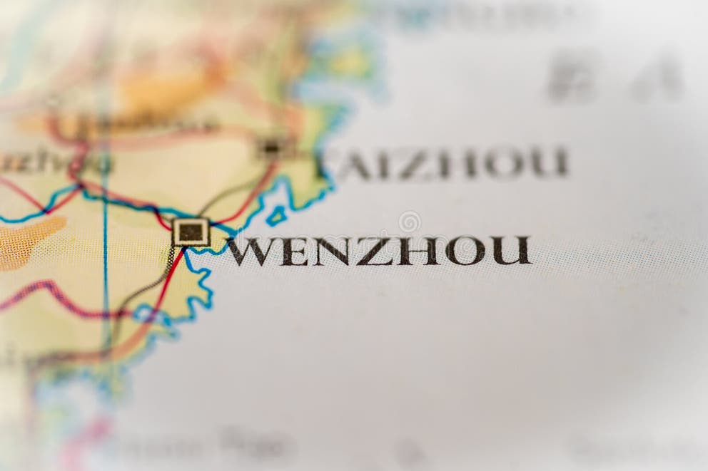 Wenzhou, China Highlighted on a World Map Stock Photo - Image of travel ...