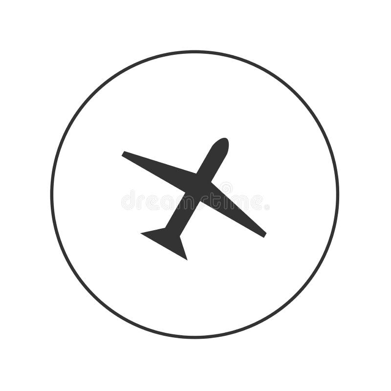 Airplane plane web icon stock illustration. Illustration of brain ...