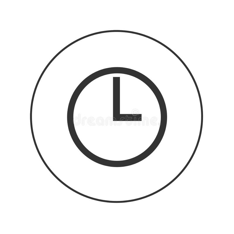 Clock web icon stock illustration. Illustration of ceck - 112669850
