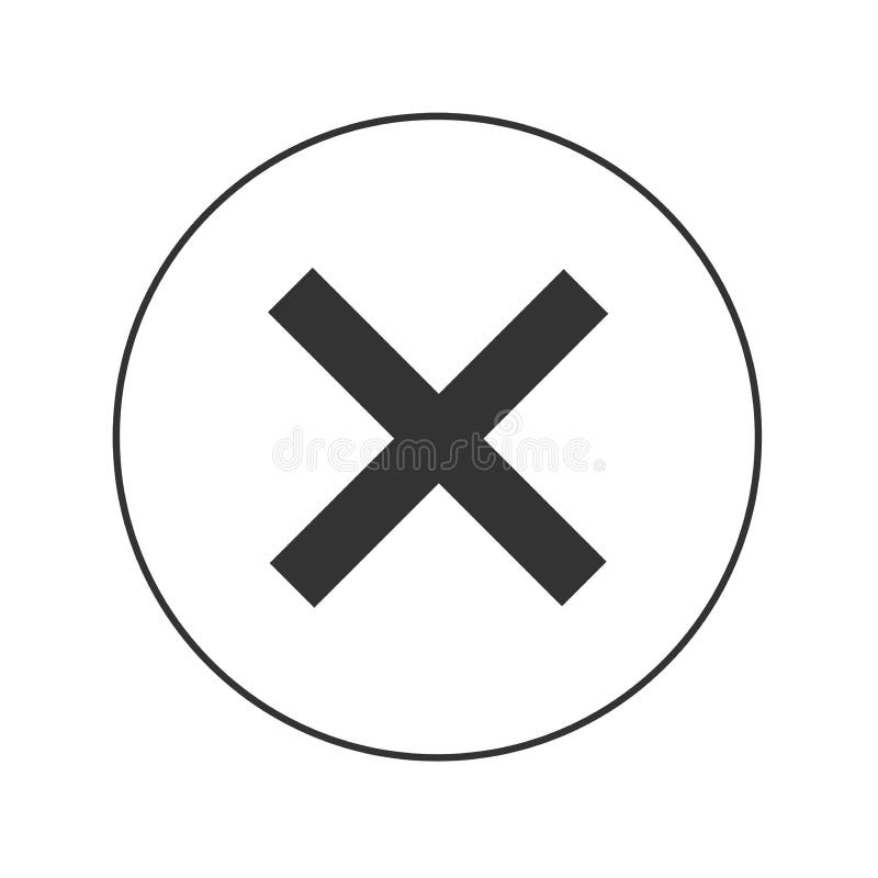 Crossed vector web icon stock vector. Illustration of isolated - 112405987