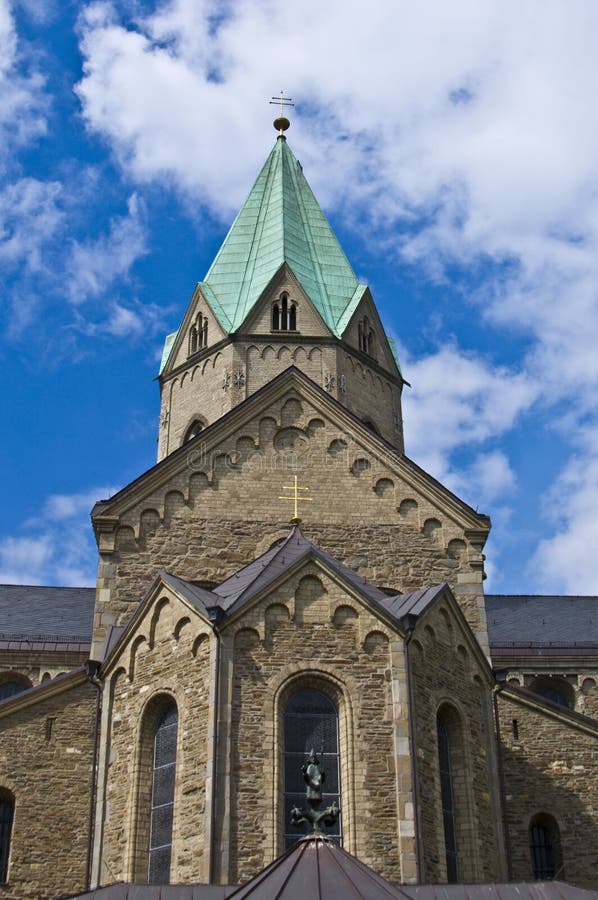 Werden Abbey stock photo. Image of nordrhein, sunny, westfalen - 20372610
